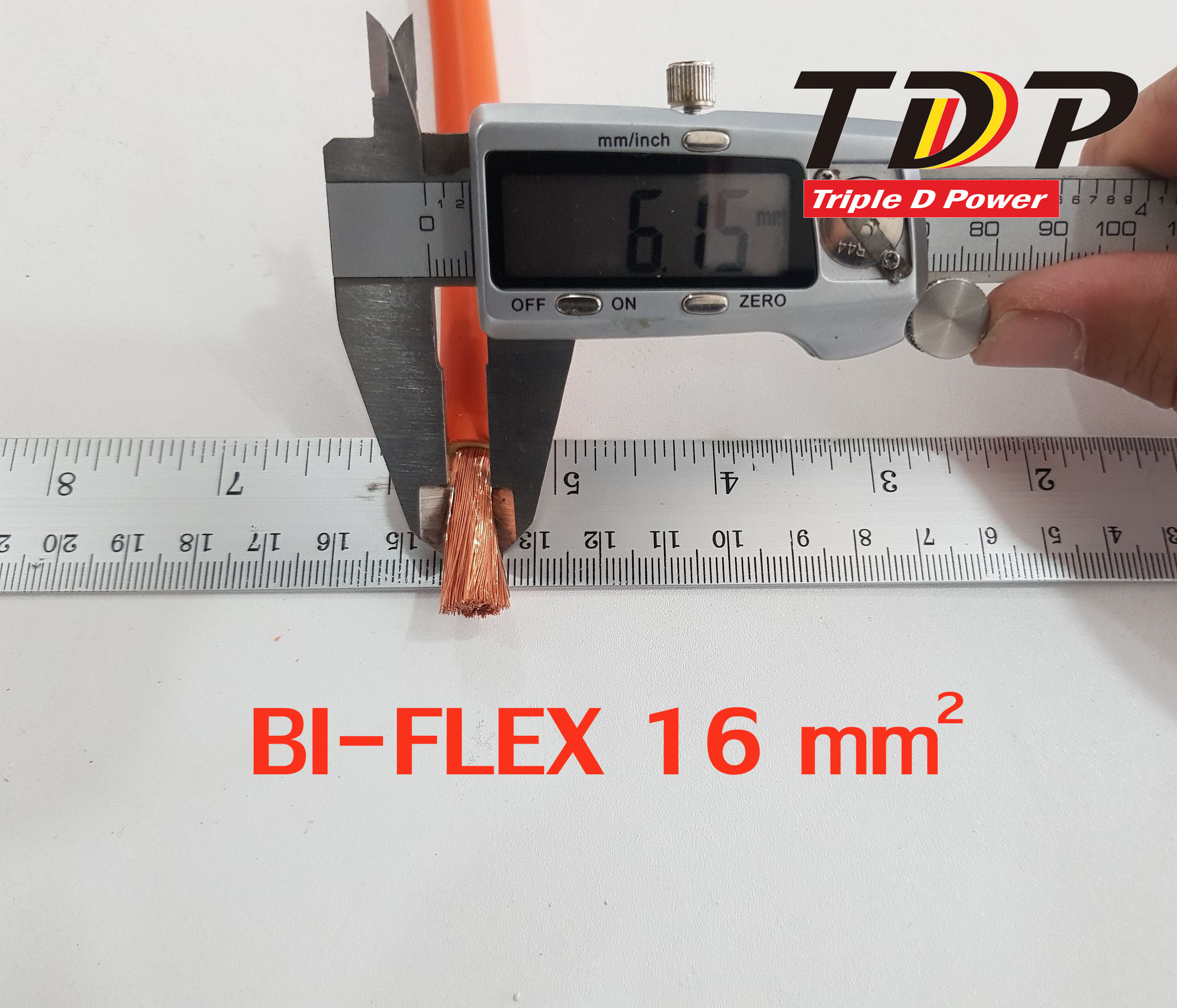 BI-FLEX 16 Sq.mm. สายเชื่อมไฟฟ้ารุ่นทองแดงแท้เต็ม 100%